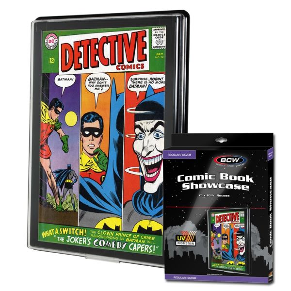 Package for BCW Silver age comic book showcase over issue of Detective ...