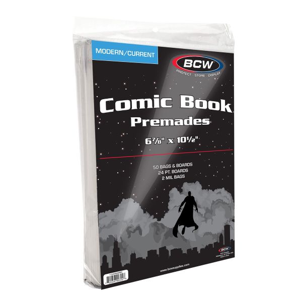 BCW Comic Book Premades. Current, Modern. 50 bags and boards ...