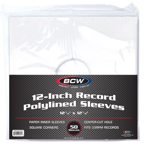 Package of BCW 12 Inch Record Paper Inner Sleeves - Polylined - With ...