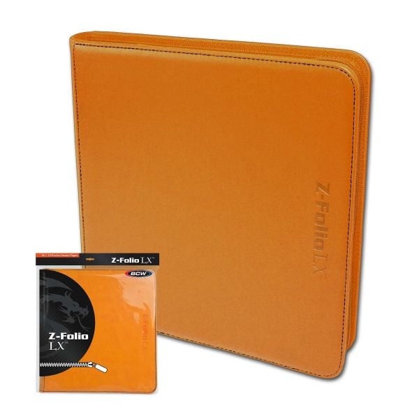 One BCW orange 12 pocket zipper folio – Collectors Hub