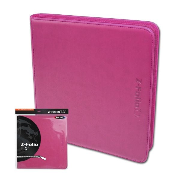 One BCW pink 12 pocket zipper folio – Collectors Hub